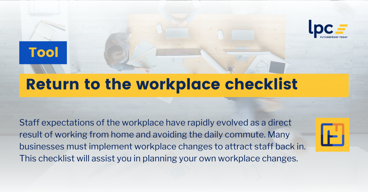 Return to Workplace Checklist | My LPC Advisor - Project Services