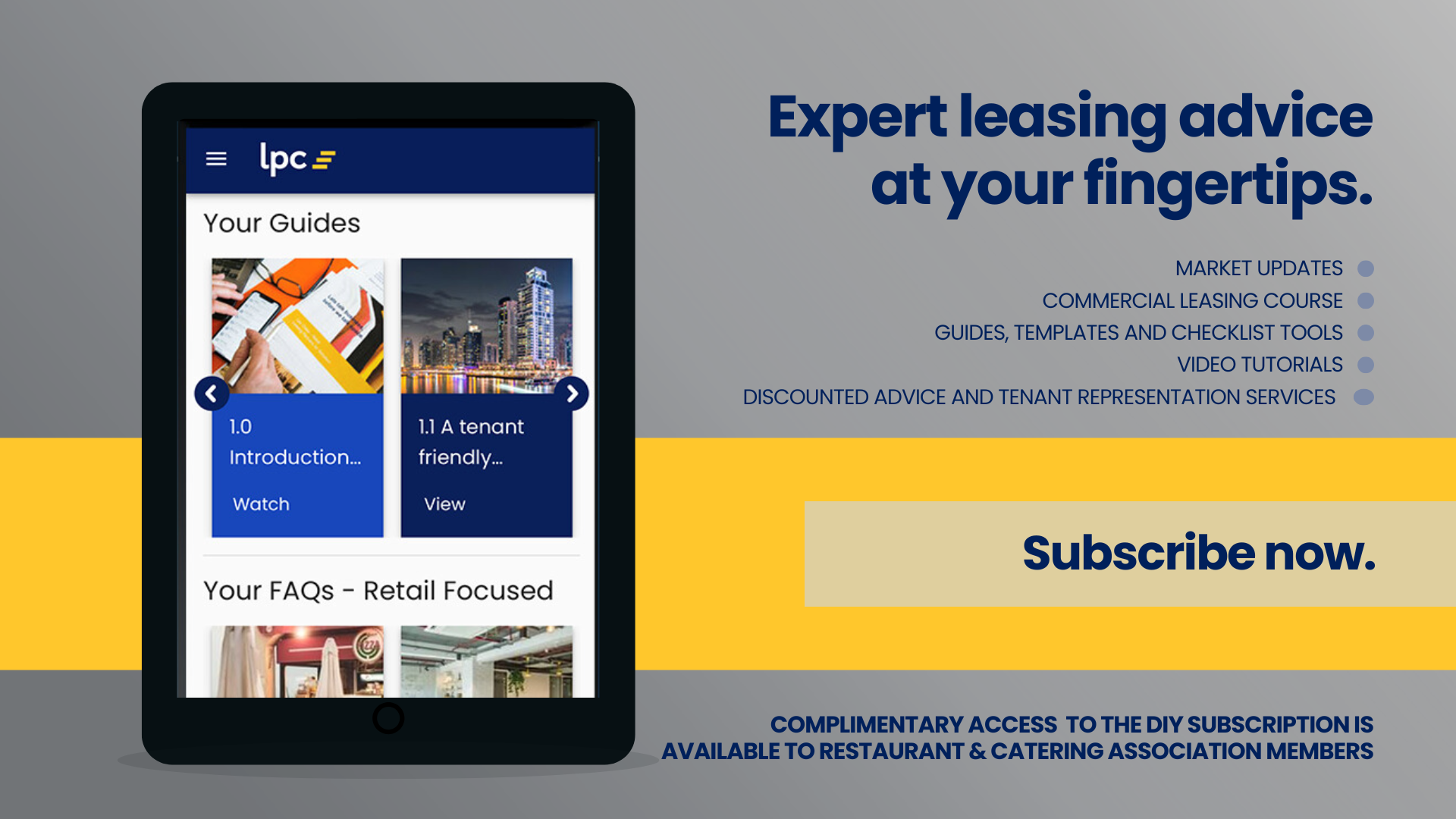 LPC Commercial Leasing Advice For R&CA Members